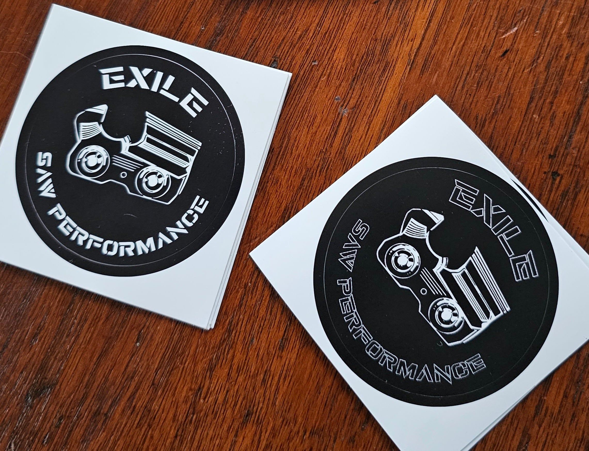 EXILE LOGO SAW STICKER - 2" (3PK) VINYL – Performance Saw